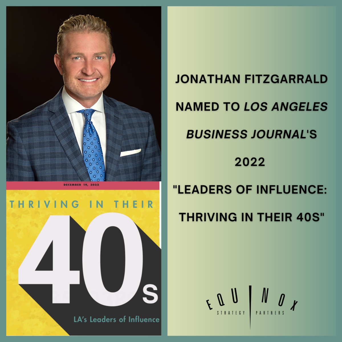 Equinox Strategy Partners' Jonathan Fitzgarrald Named to Los Angeles ...